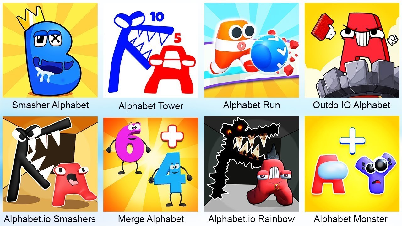 Alphabet Run,Alphabet Tower,Smasher Alphabet,Alphabet Letter,Alphabet ...