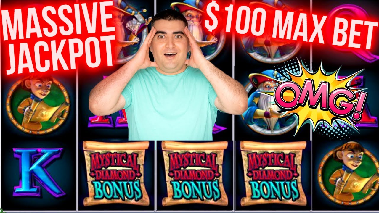 $100 Spin MASSIVE JACKPOT HANDPAY On Diamond Queen Slot Machine - YouTube