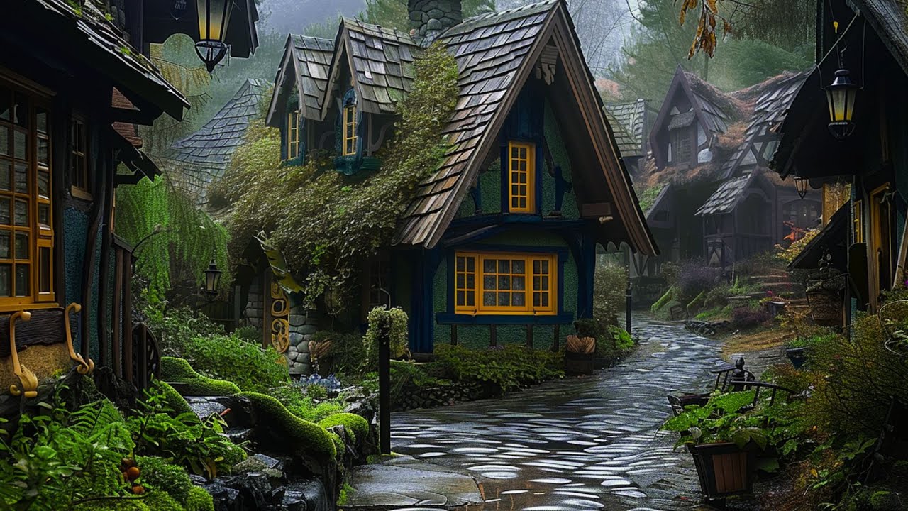 Mysterious and Enchanting Fairy Tale Village - Music & Nature | Magical ...
