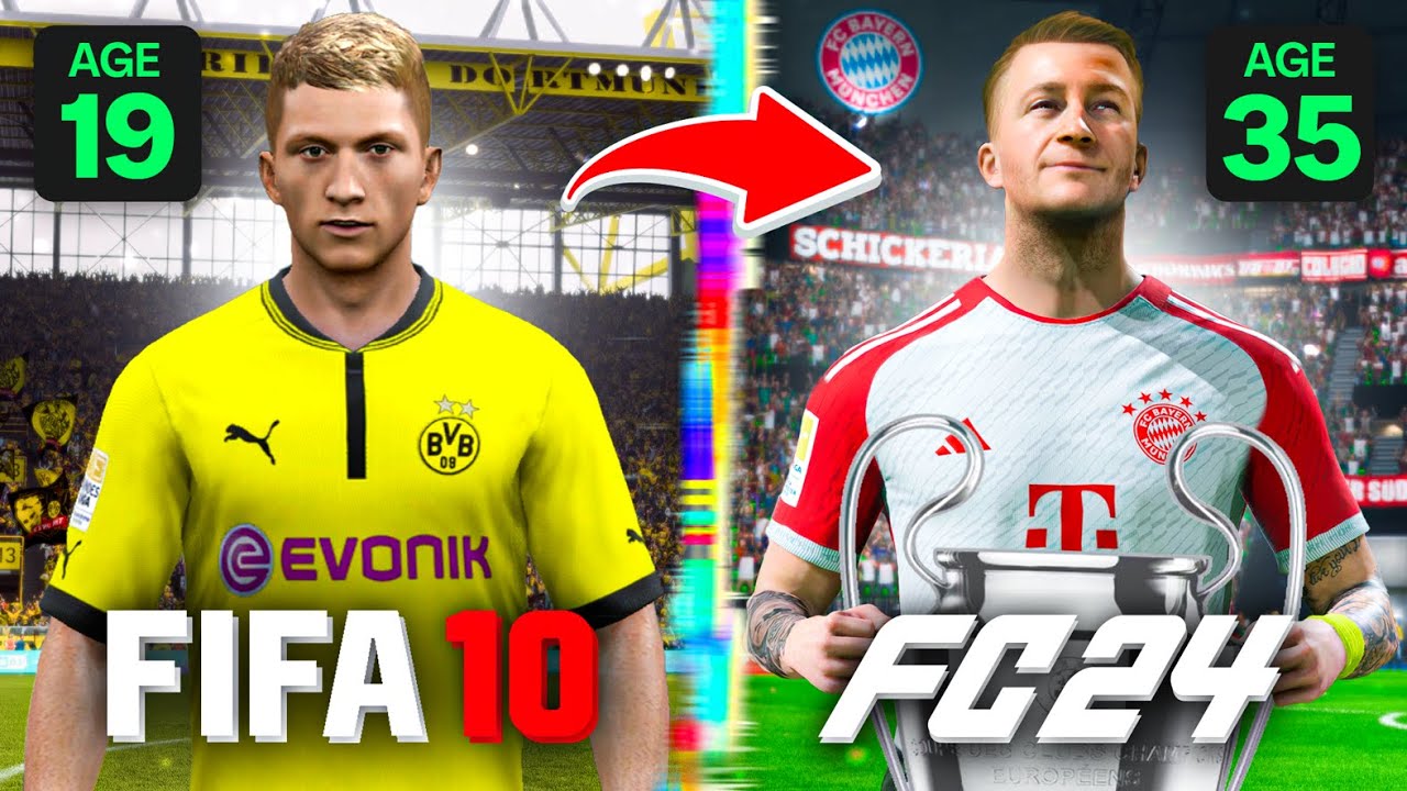 I Replayed MARCO REUS Career From FIFA 10 to FC 24! - YouTube