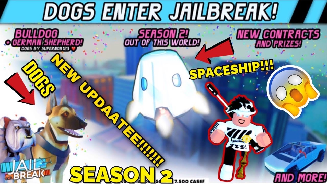 NEW JAILBREAK DOGS AND FEBRUARY SEASON 2 UPDATE!!!! 😱😱😱 | Roblox ...