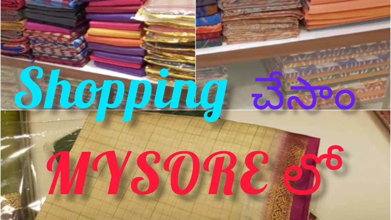 Shopping in mysore || mysore trip || Day-1 || Nidhi's MOM - YouTube