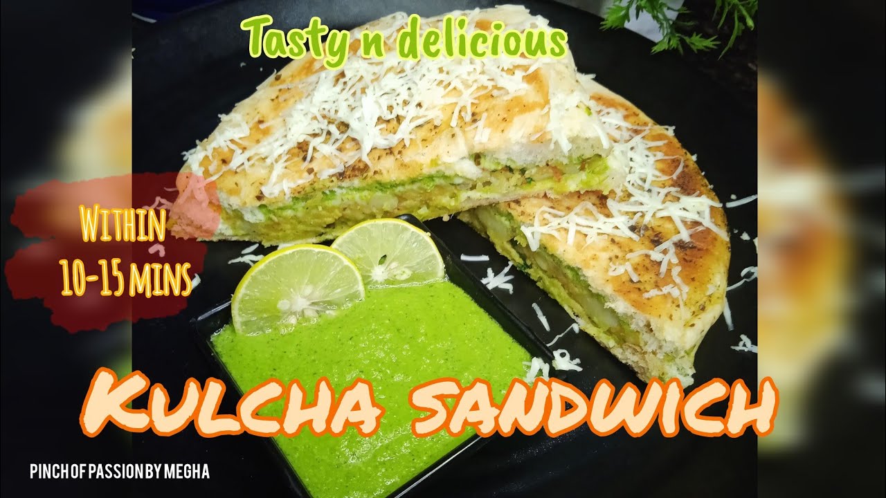 Masala Kulcha Sandwich On Tawa |Kulcha Sandwich Recipe |Healthy ...