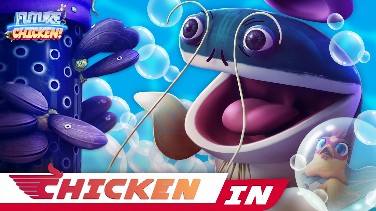 🌿🐣🐟 CHICKEN IN with FUTURE CHICKEN: BURPING MUSSELS?!?! - YouTube