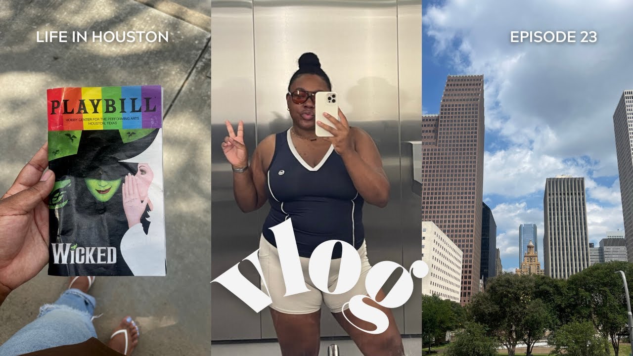 🌇 life in houston | ep. 23 - wicked at the hobby center, skyline yoga ...