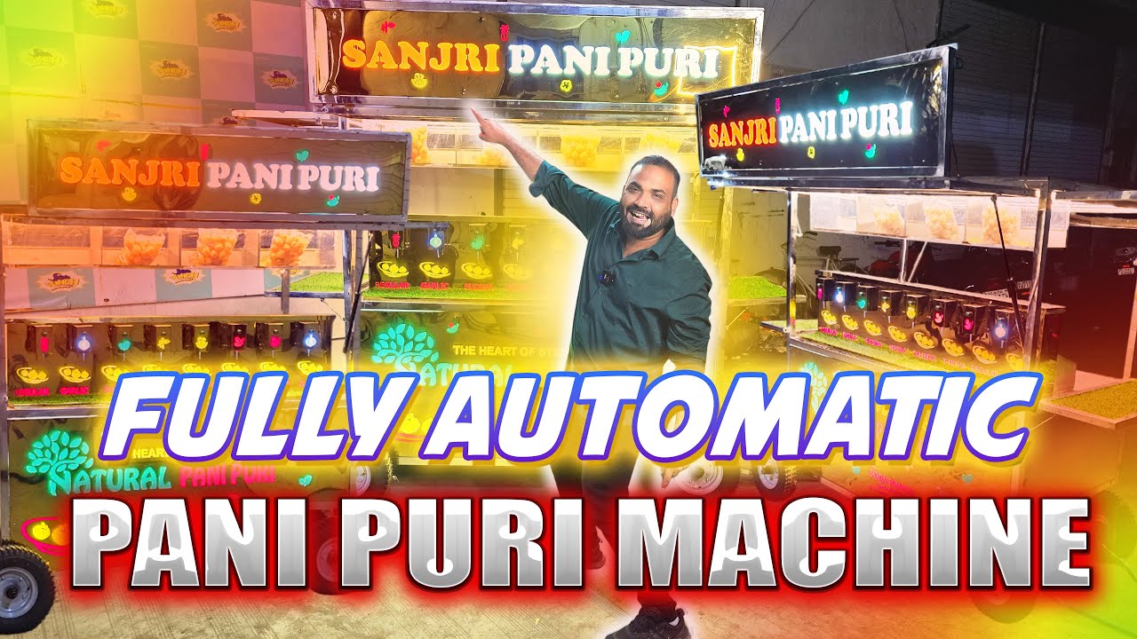 Fully Automatic Pani Puri Machine / Pani Puri Machine / Pani Puri ...