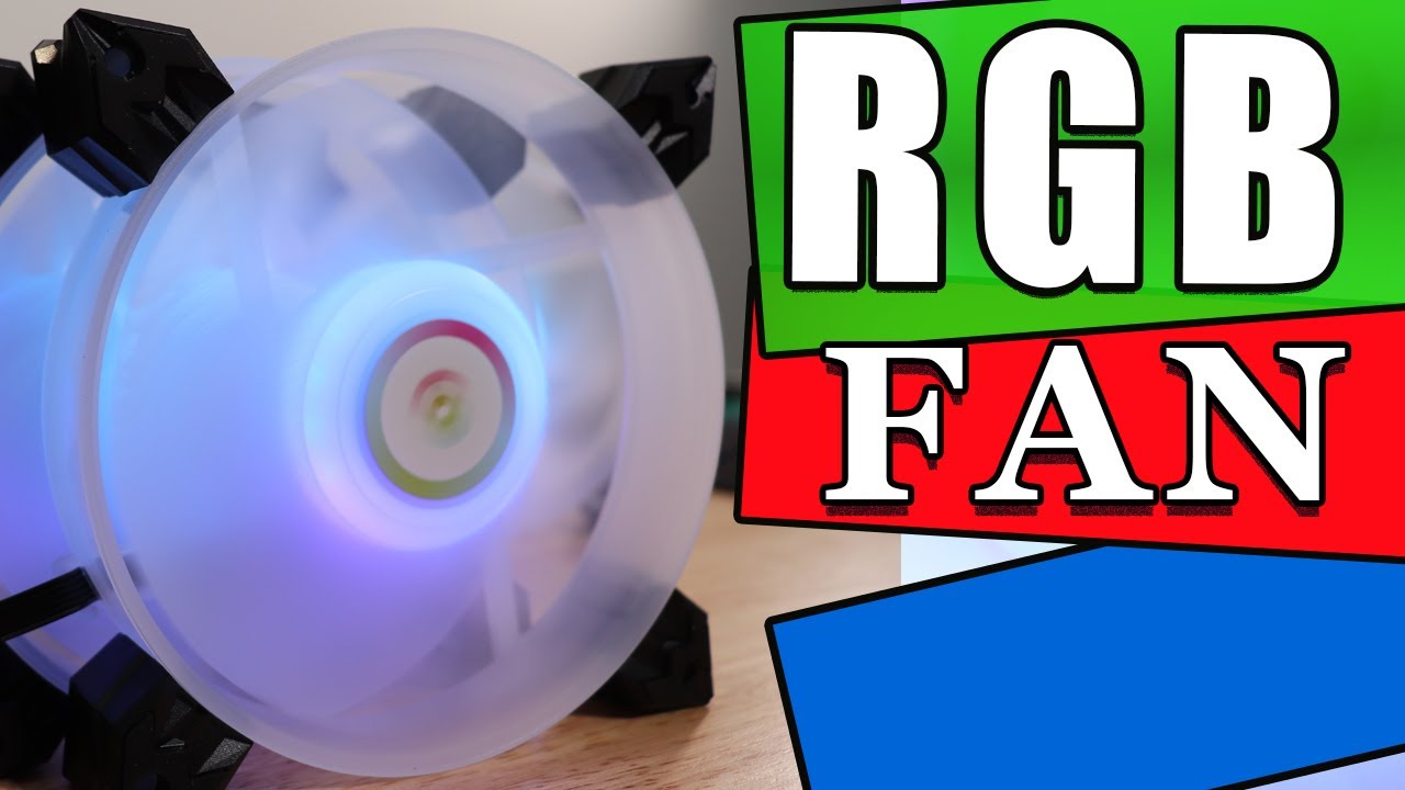 DS LEDDESS - Rainbow ICE AXIS RGB fan kit product overview - YouTube