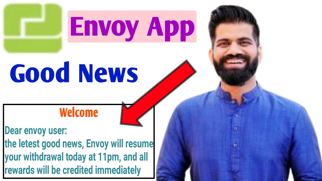 Envoy app letest update | Envoy App payment problem solved - YouTube