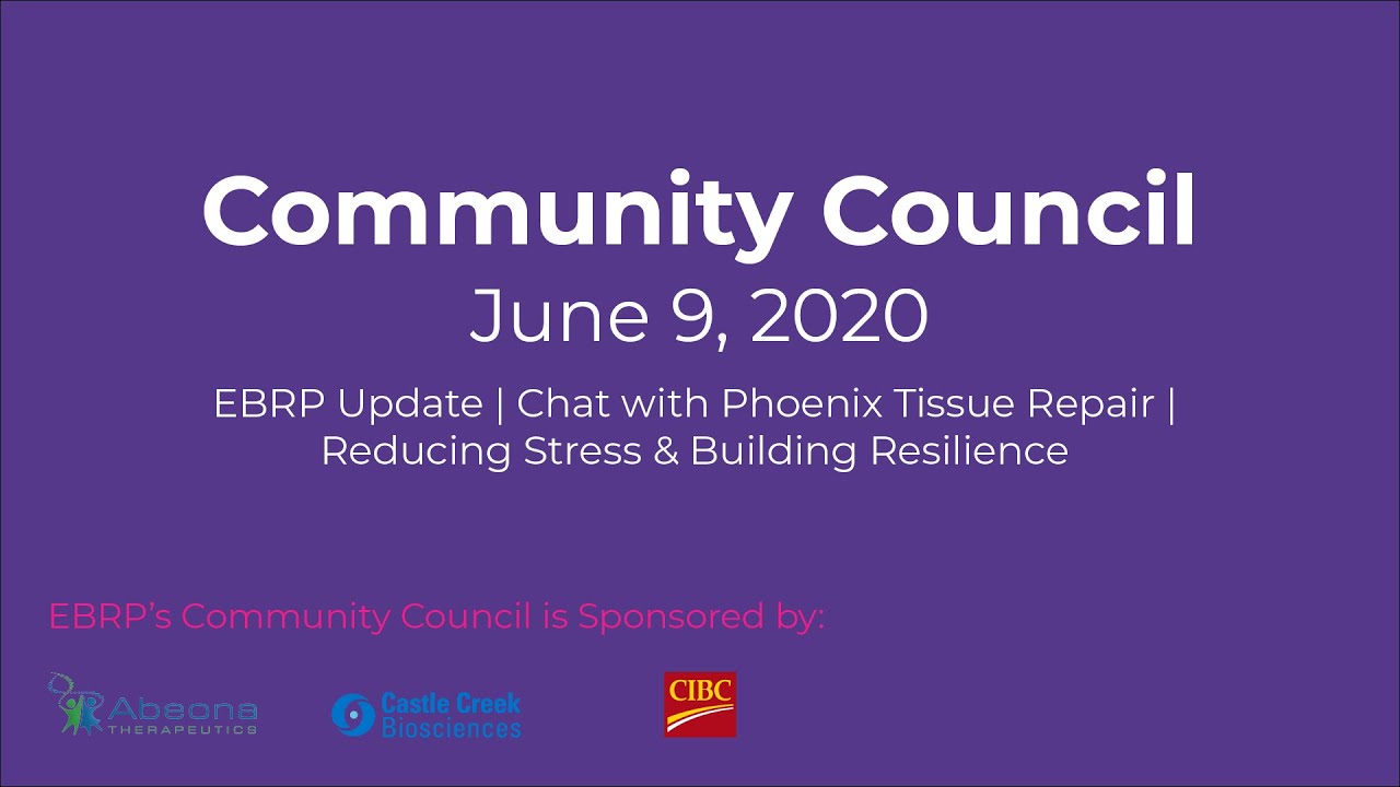 #CommunityCouncil | EBRP Update, Chat with Phoenix Tissue Repair ...