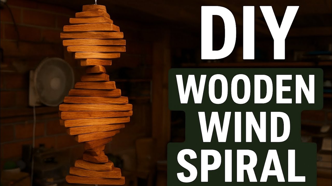 DIY Wooden Wind Spiral | Scrap Wood Wind Spinner | Easy Woodworking ...