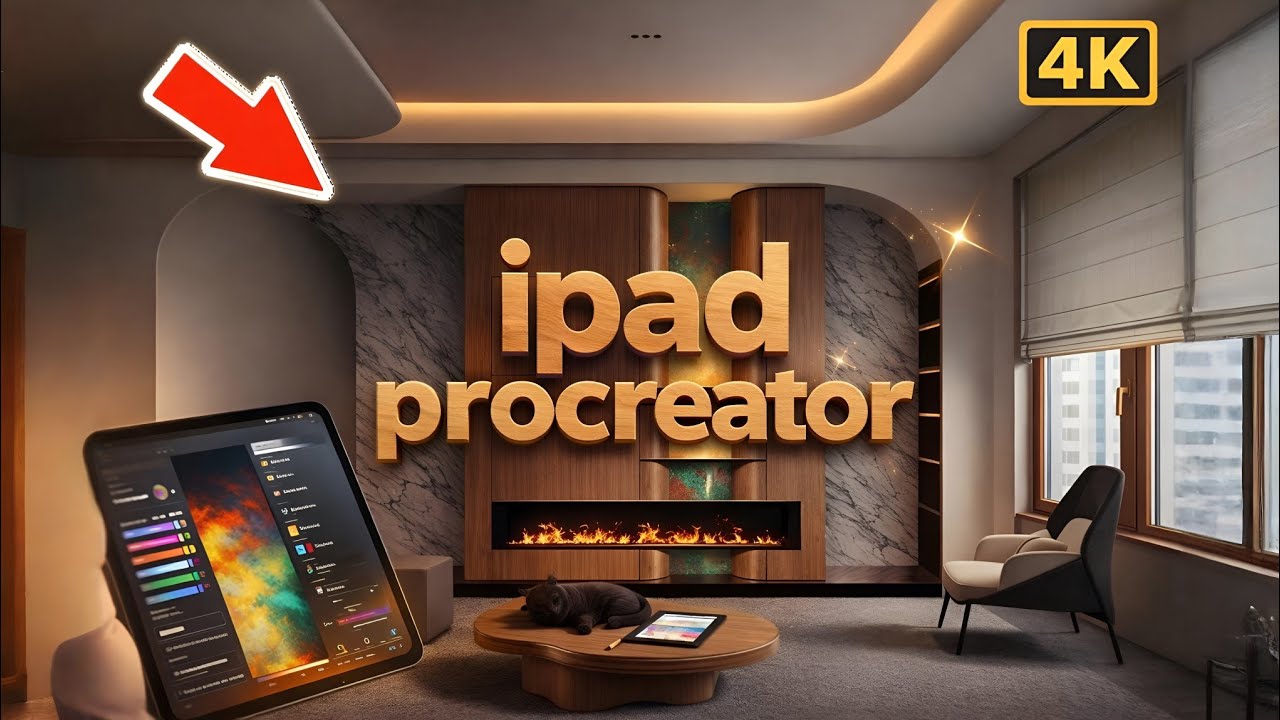 iPad Design: Watch This Living Room Transform! | 🏠Hand-Painted Luxury ...