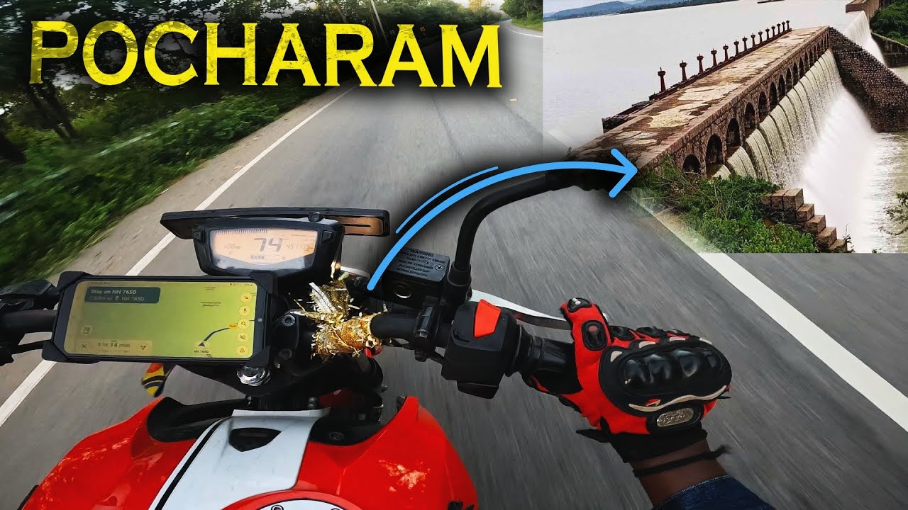 HYDERABAD to POCHARAM DAM | Week End Ride | Motovlog | Exploring ...