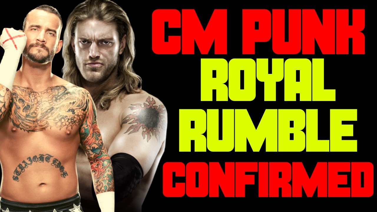CM Punk Royal Rumble Return - Edge at Wrestlemania 36 (2020) - YouTube
