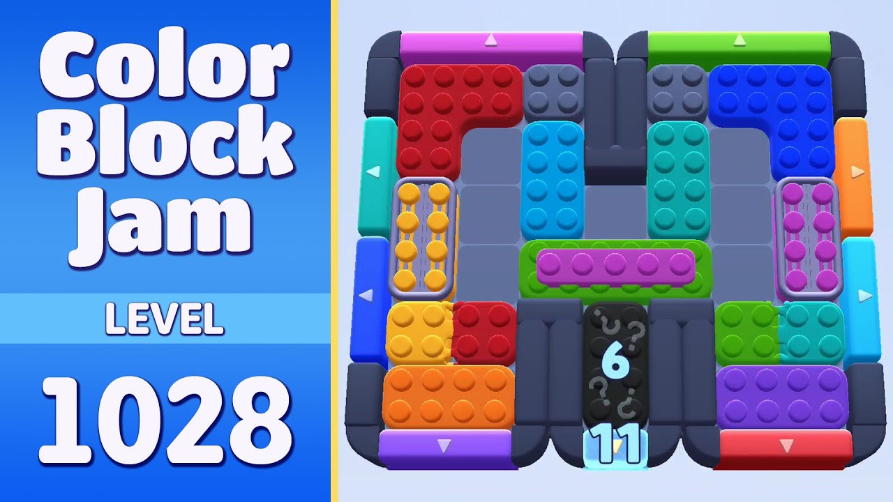 Color Block Jam Level 1028 (1029) | Every Puzzle Solved! 🎯 - YouTube