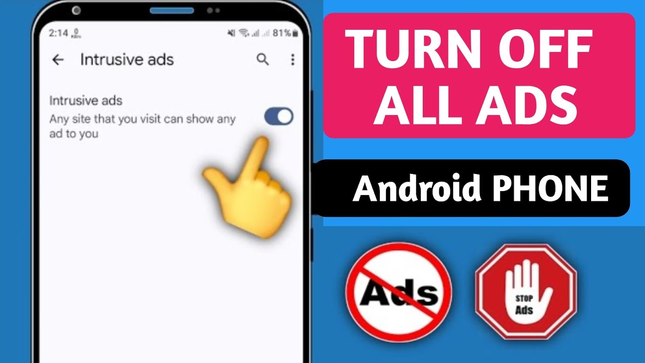 How to Turn OFF ALL ADS on Android Phone | How to Block Ads on Android ...