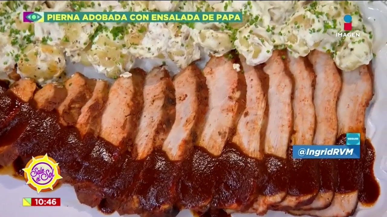 ¡Pierna adobada con ensalada de papa! | Sale el Sol - YouTube