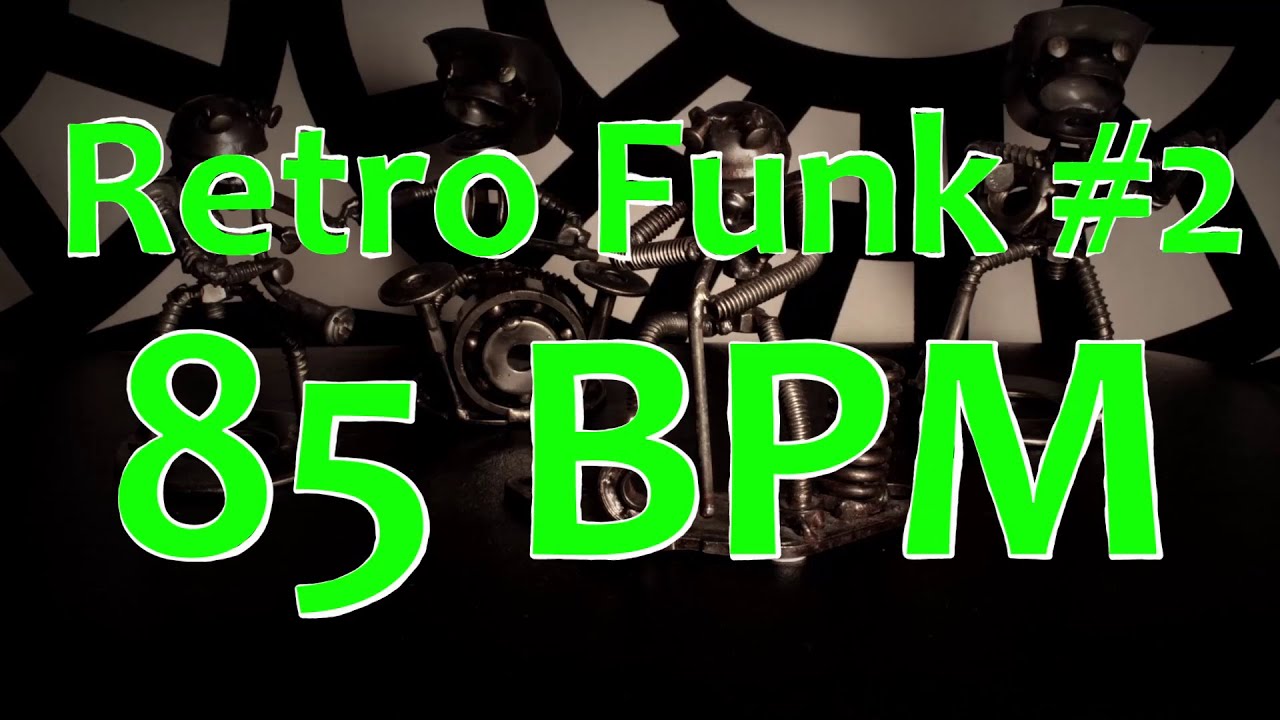 85 BPM - Retro Funk #2 - 4/4 Drum Beat - Drum Track - Funk Drum beat ...