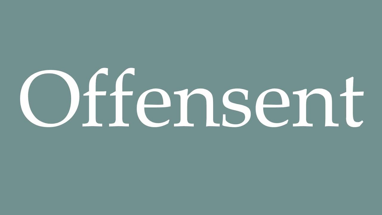 How to Pronounce ''Offensent'' (Offend) Correctly in French - YouTube