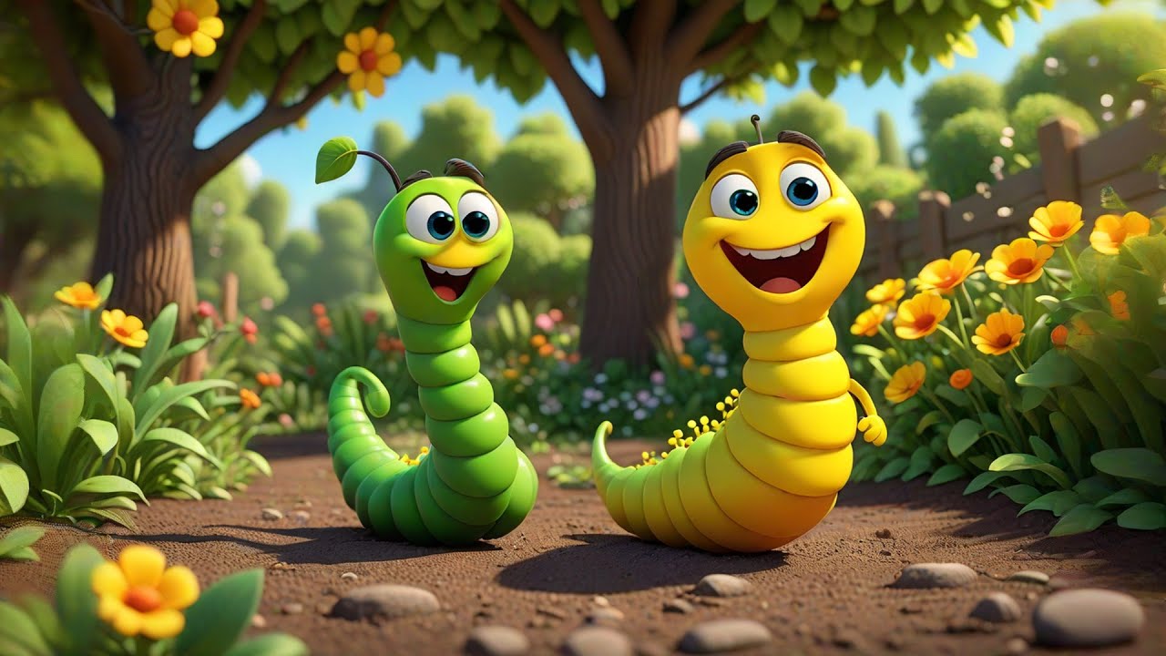 Five Wiggly Worms Say One to Five + More Nursery Rhymes & Kids Songs ...