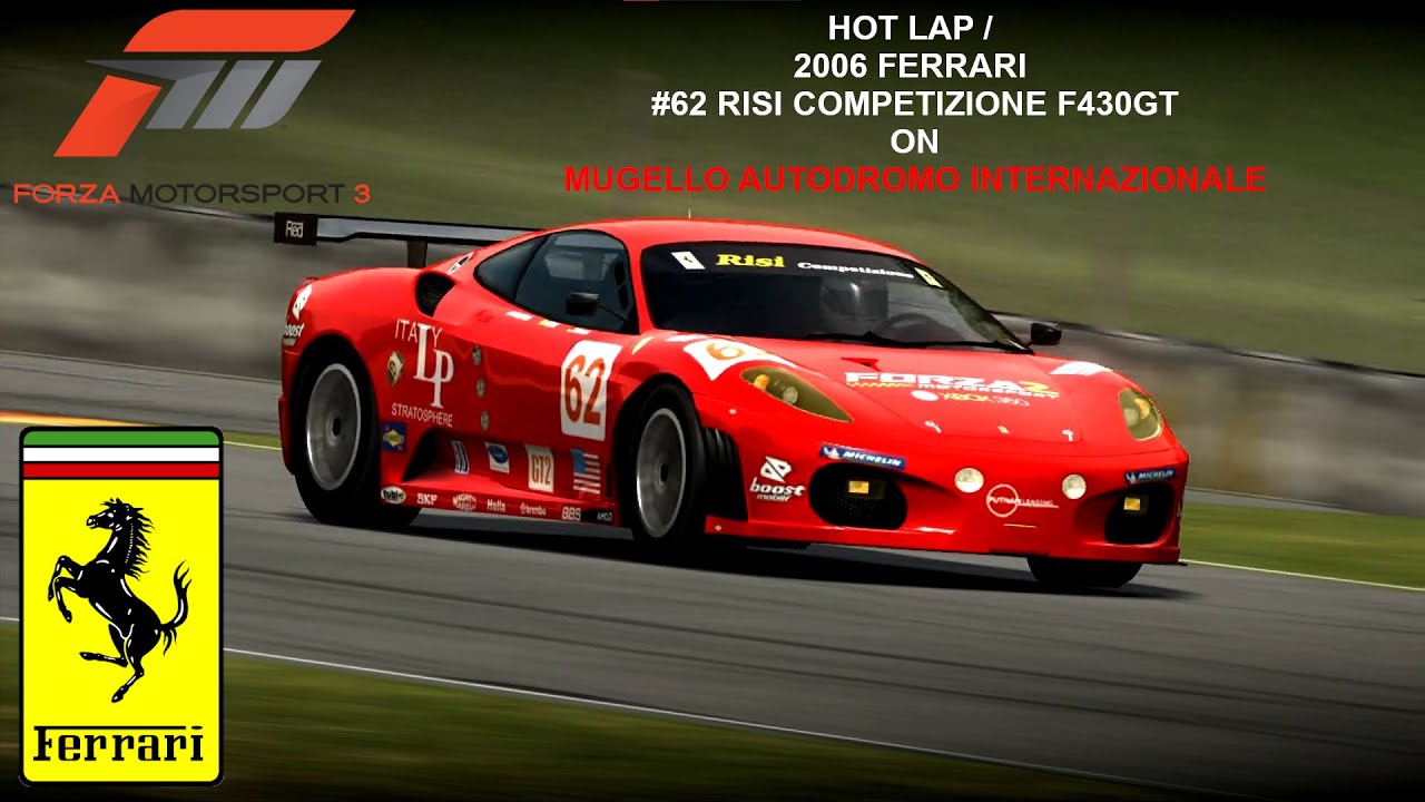 Forza Motorsport 3 - Hot Lap - 2006 Ferrari F430GT on Mugello Autodromo ...