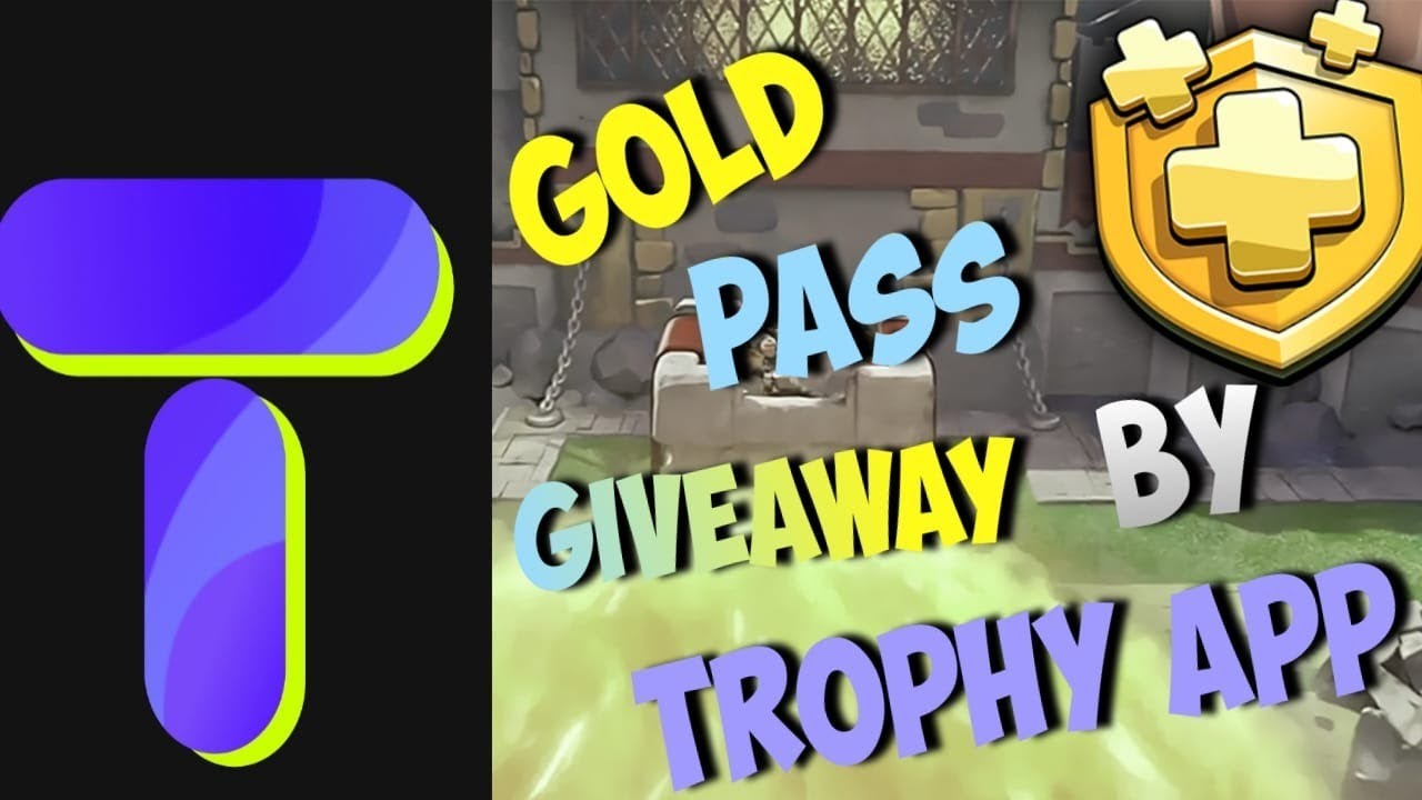 Gold Pass Giveaway Join fast | Sponsored by TROPHY APP - YouTube
