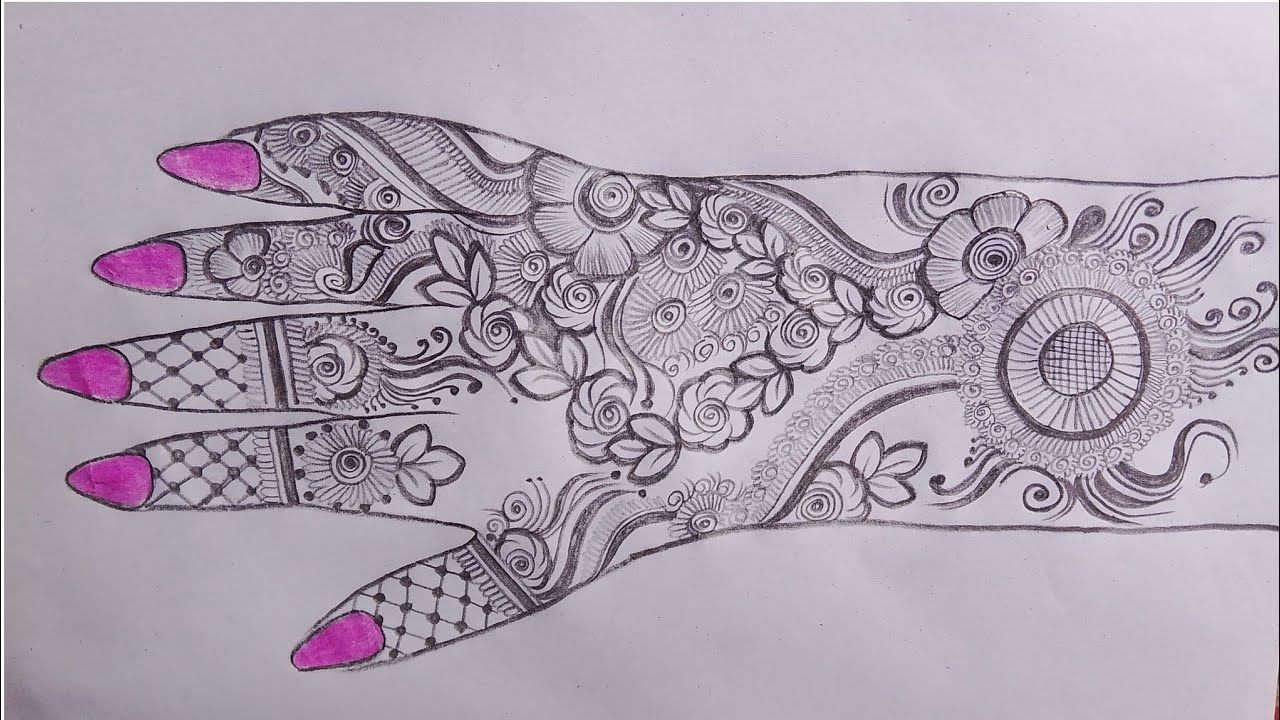 Latest beautiful floral henna design | floral henna tutorial | henna ...