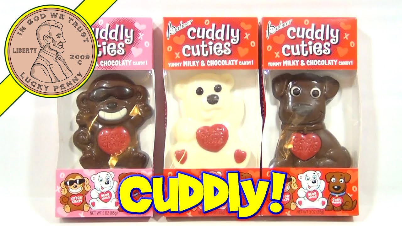 Palmer Cuddly Cuties Valentines Candy - Monkey, Bear, and Puppy ...