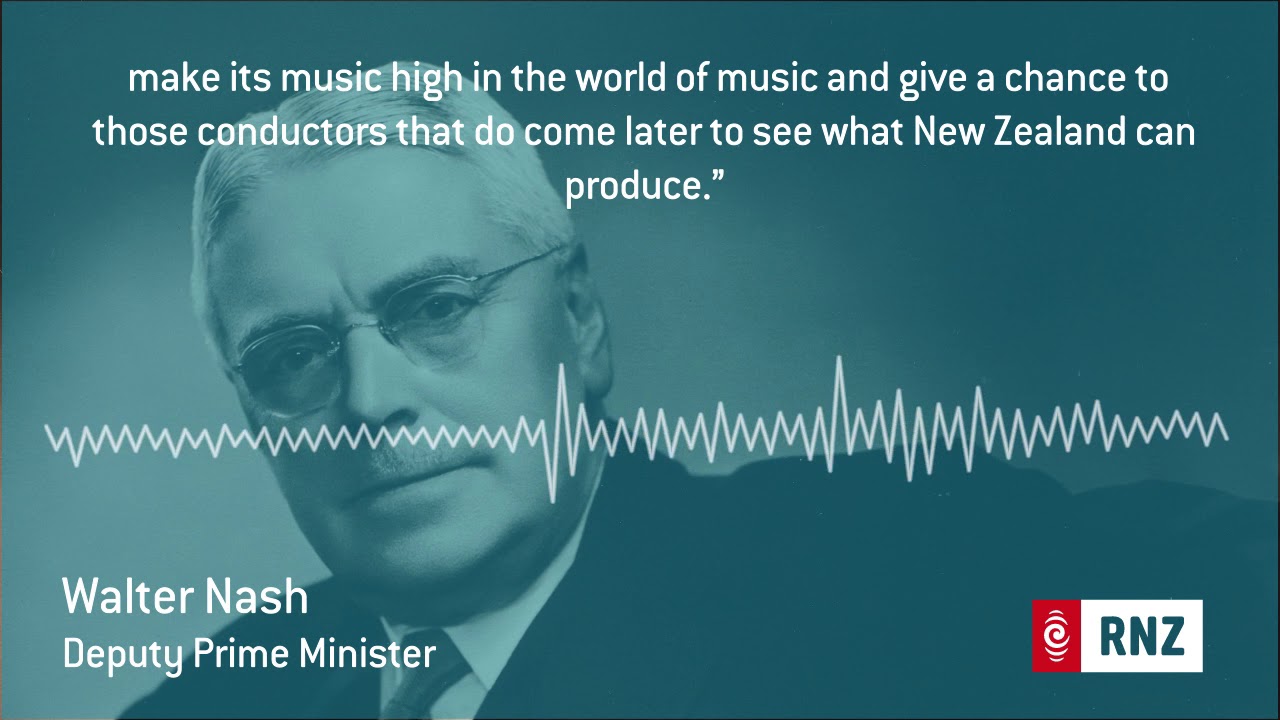 Walter Nash - Speech to the National Orchestra, 1947 - YouTube