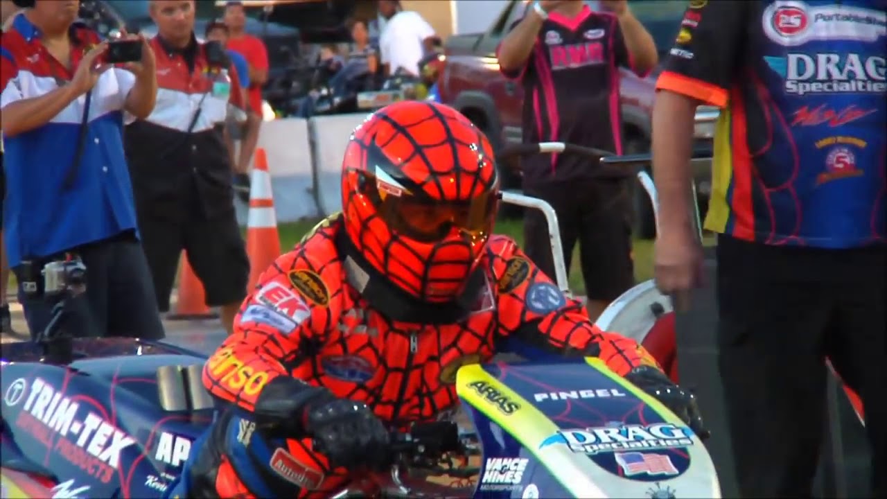 Larry Spiderman McBride World's Fastest Dragbike 5 76 sec @ 227 MPH ...