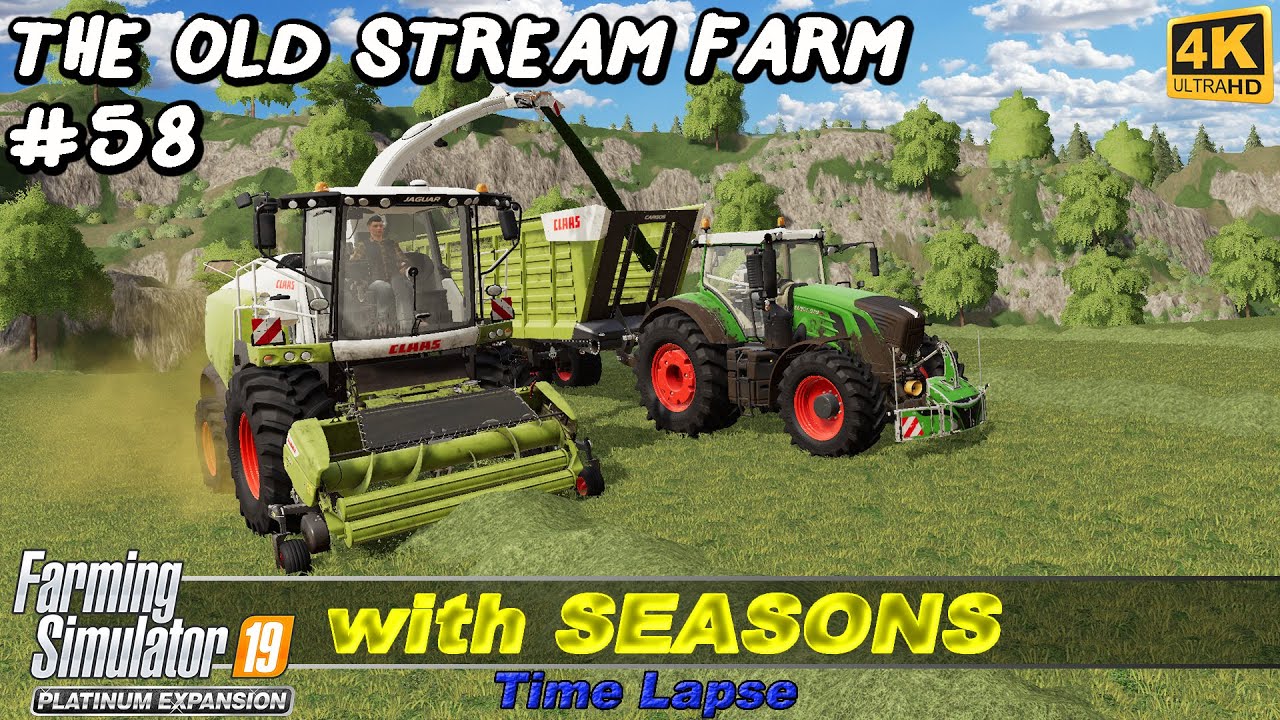 Making grass silage with CLAAS JAGUAR 980 | The Old Stream Farm #58 ...