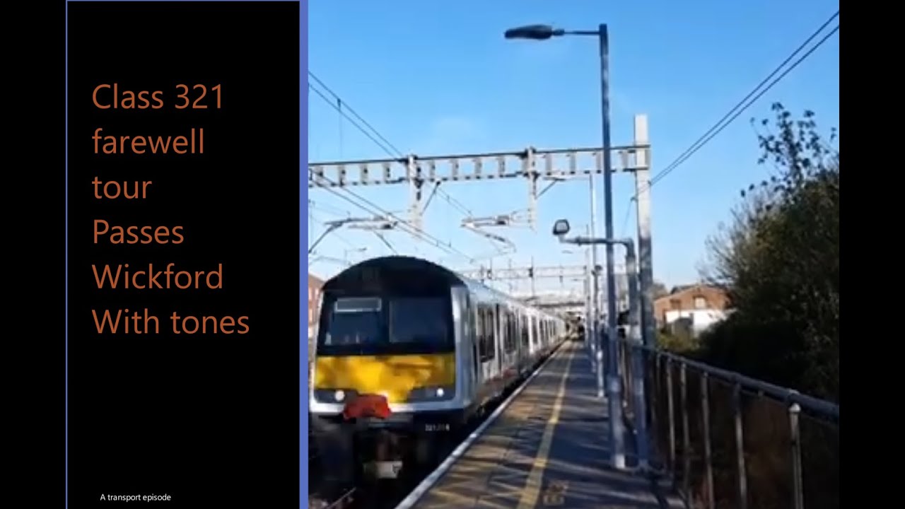 Class 321 farewell pass Wickford at speed with tones - YouTube