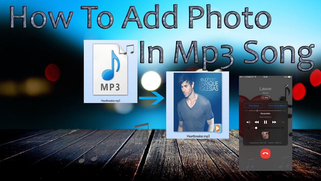How To Add Photo In Mp3 Song/Music/Album ..2016... Hindi - YouTube