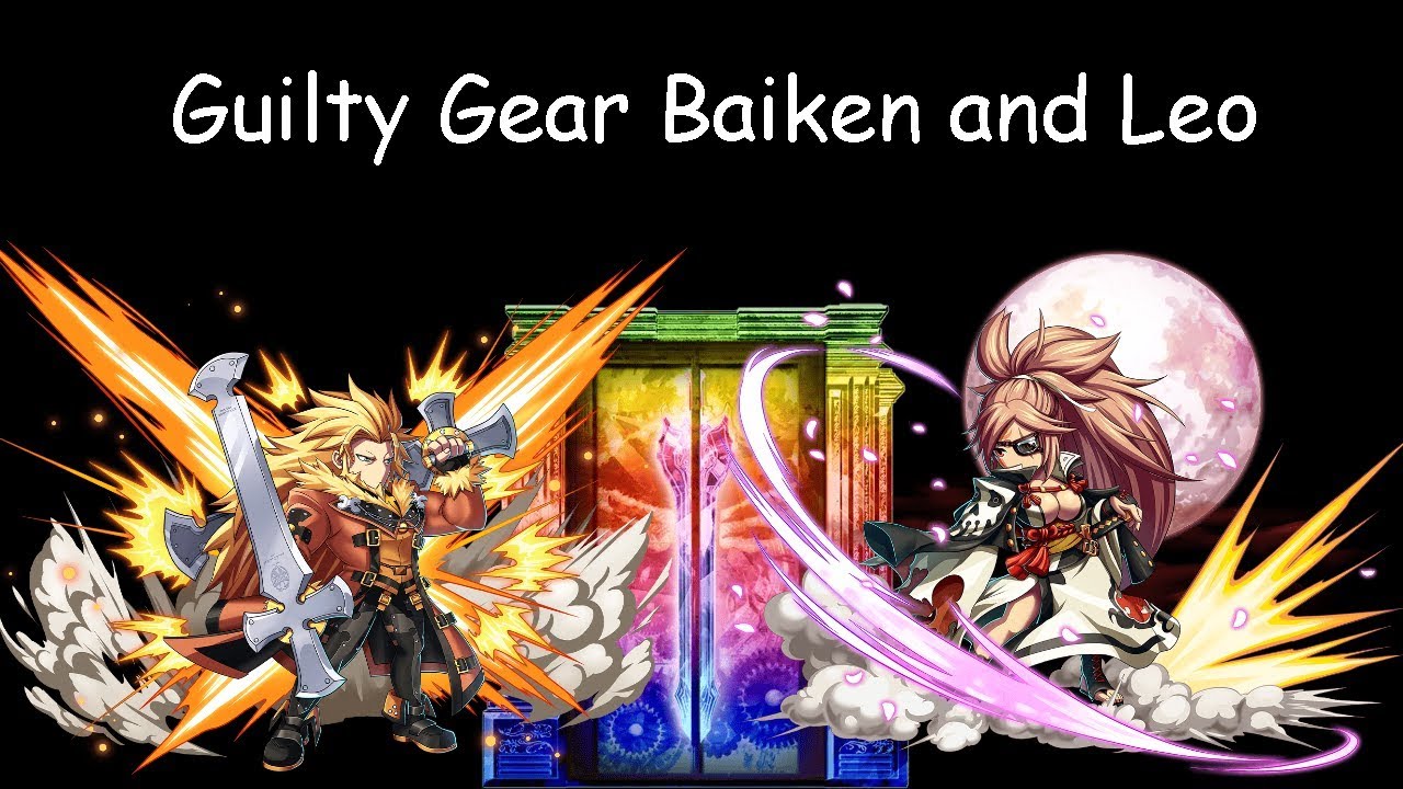 Brave Frontier Summons Guilty Gear Baiken and Leo - YouTube