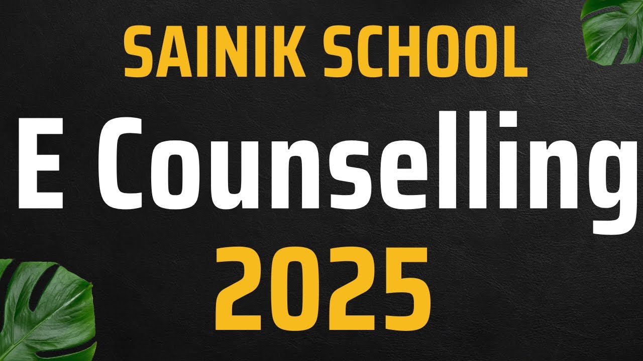 Step by Step | E Counselling 2025 | Sainik School | AISSAC - YouTube