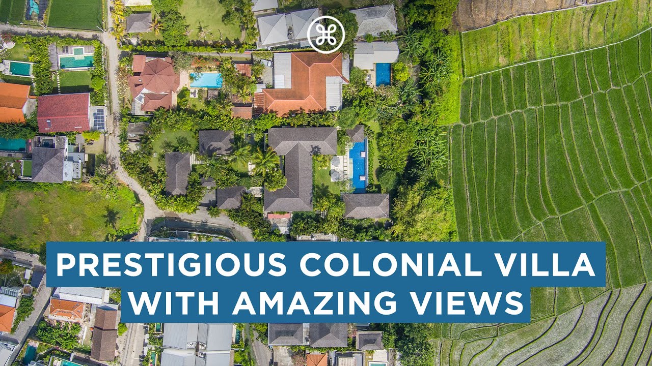 Exquisite 5-Bedroom Villa with Colonial Elegance for Sale in Canggu ...