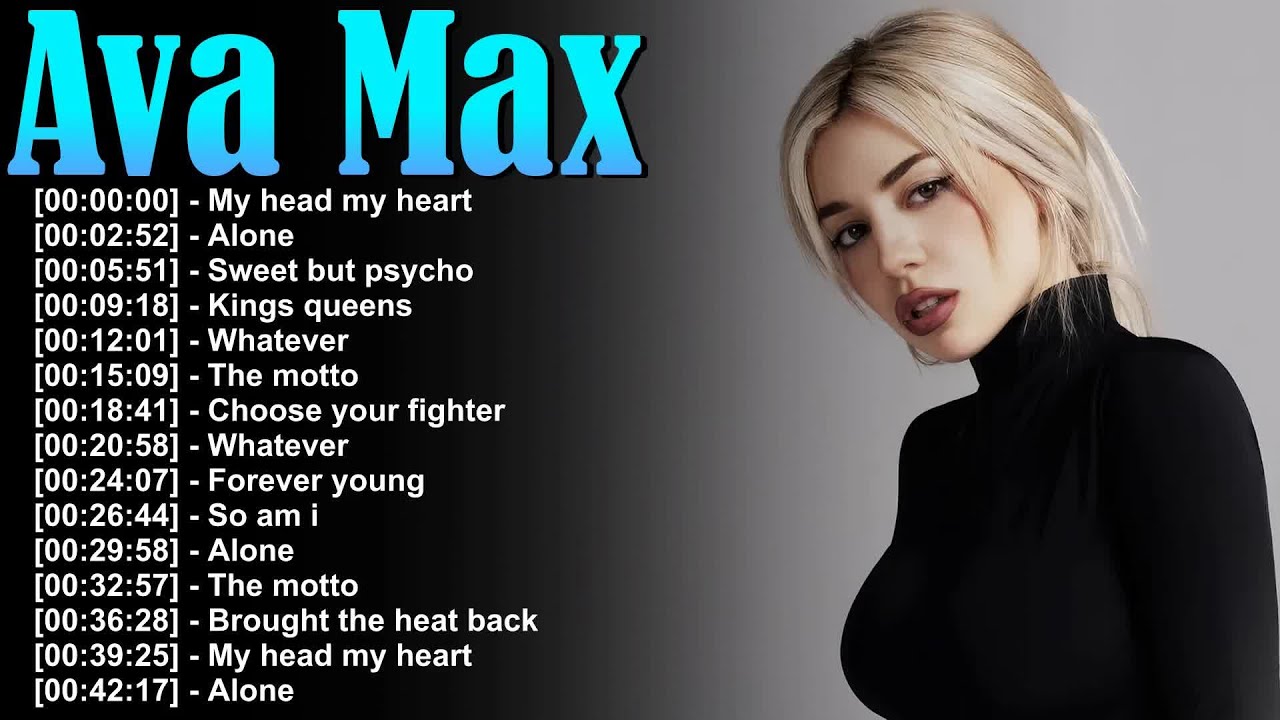 Ava Max 🎶 Tracks that mix wild beats with lyrics about heartbreak that ...