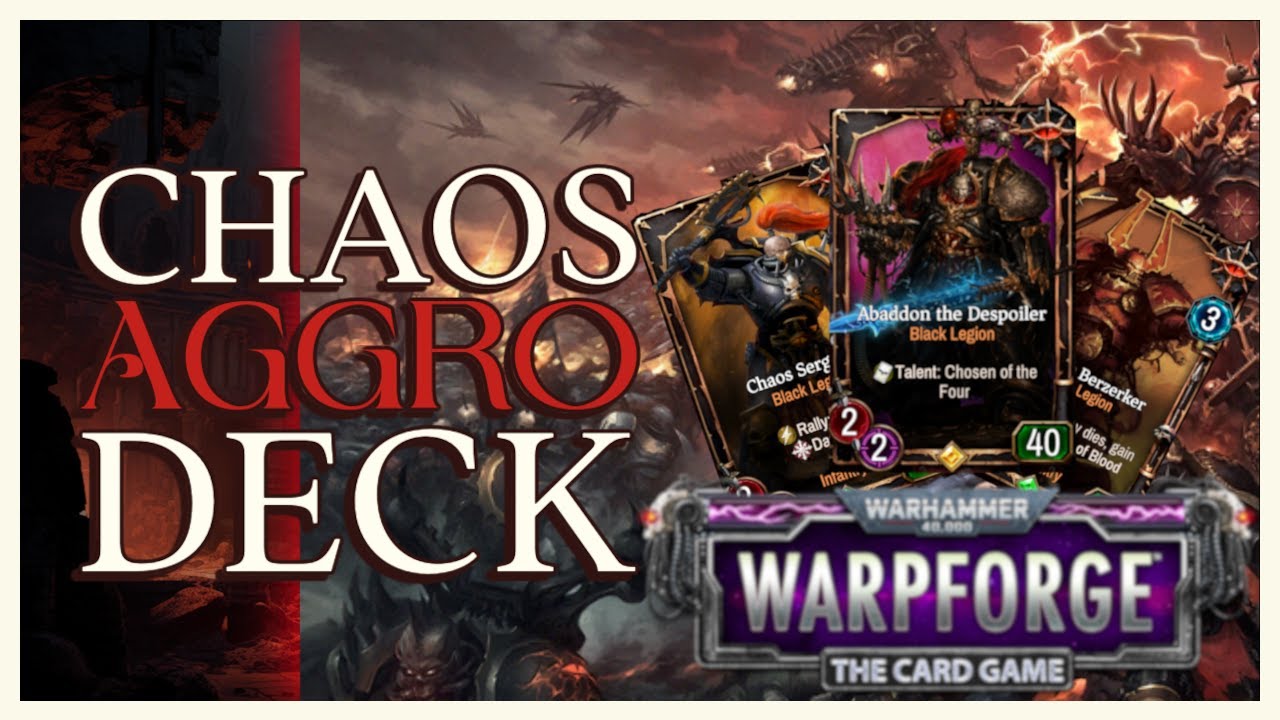 Chaos ZOO Deck - Warhammer 40,000: Warpforge - YouTube
