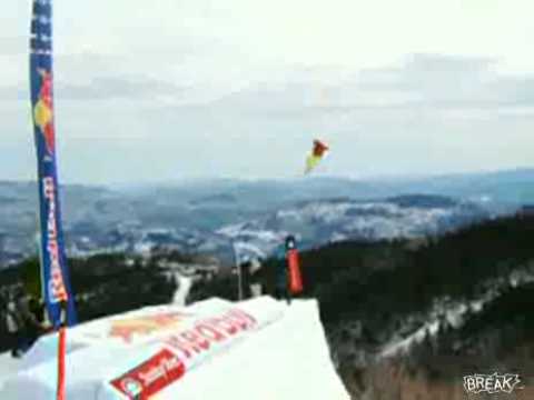 Highest Half Pipe Ski Jump Ever - YouTube