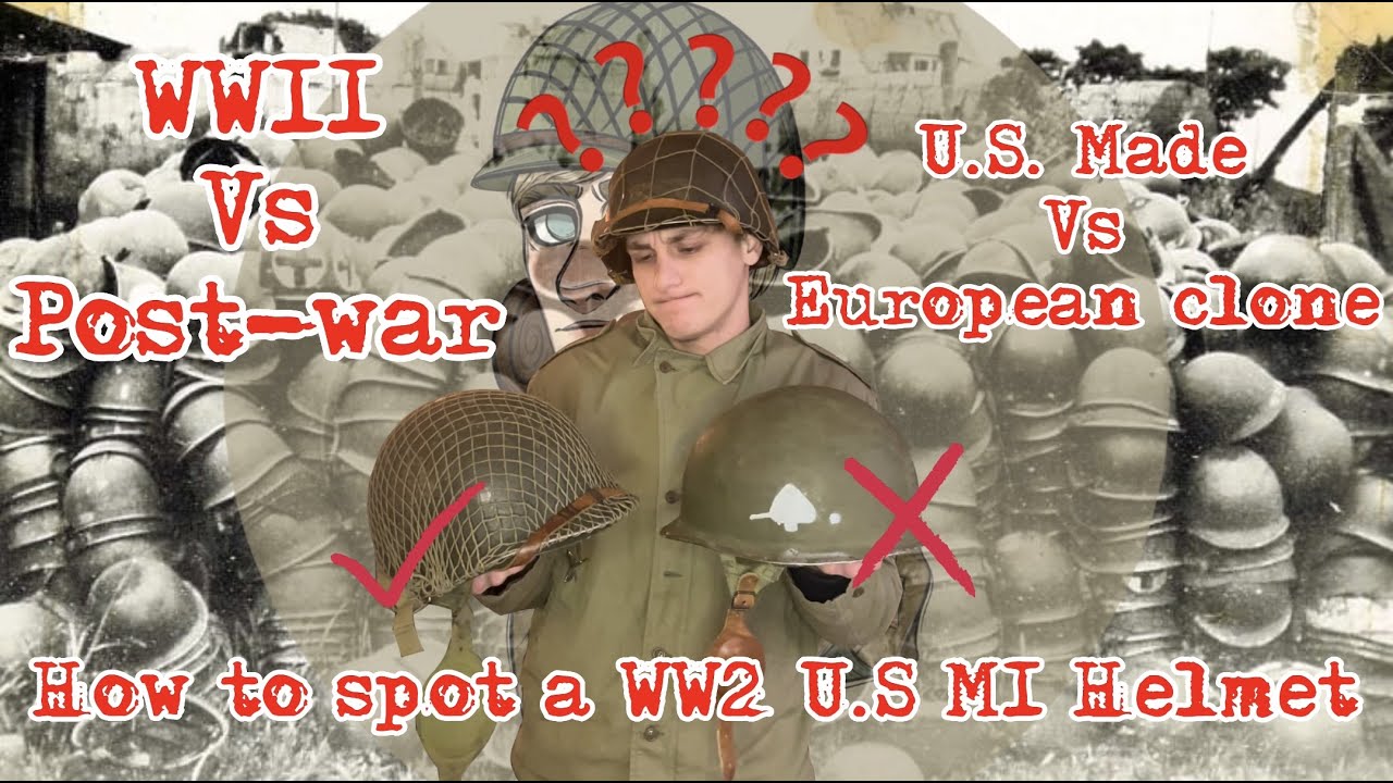 Tutorial Tuesday - FAKE VS REAL! 🤔🤯 How To Spot a WW2 M1 Helmet vs Post ...