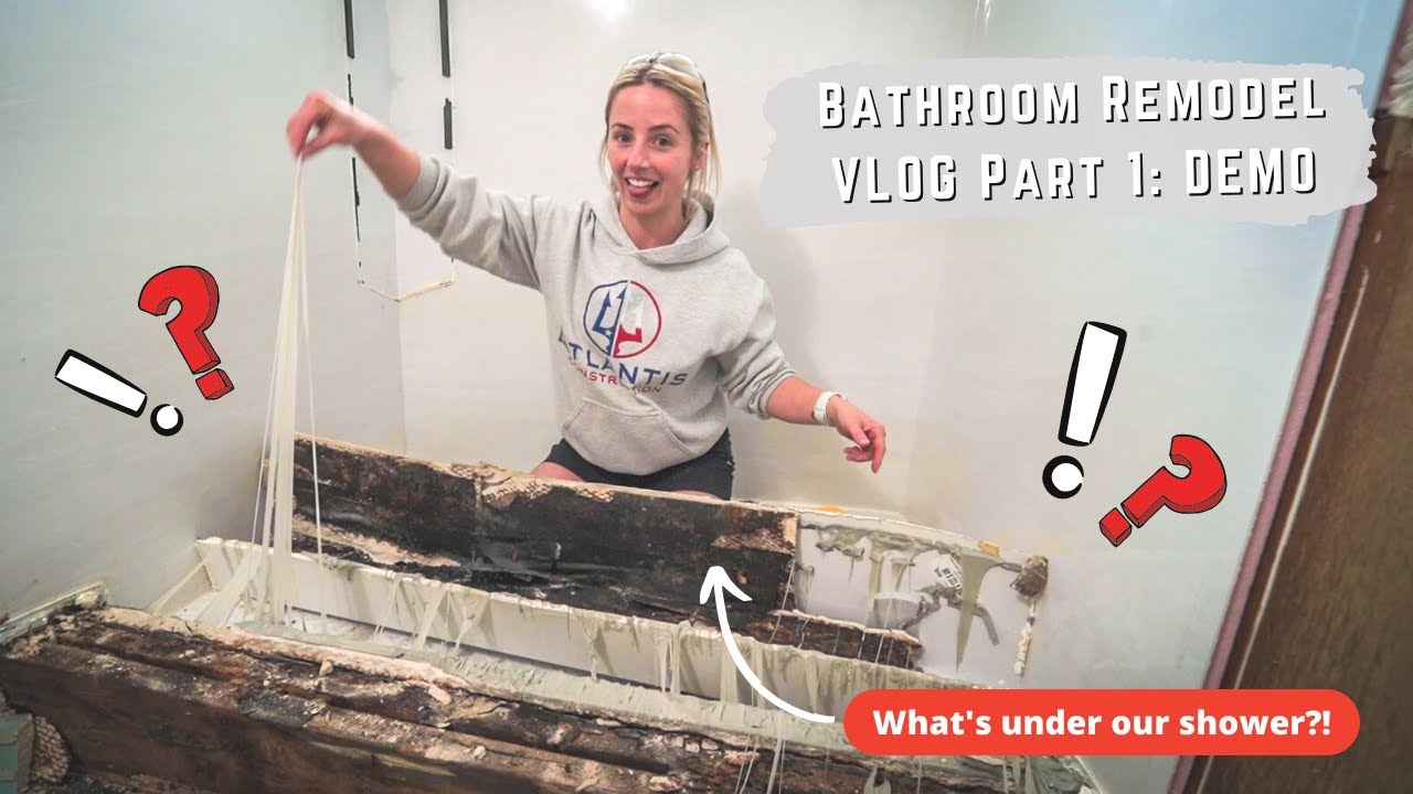 Bathroom Renovation | Vlog series Pt. 1 - Demo - YouTube