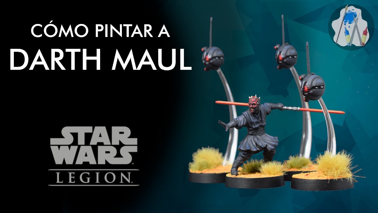 🇪🇸 Cómo pintar a Darth Maul - Star Wars Legion - Guía de Pintura - YouTube