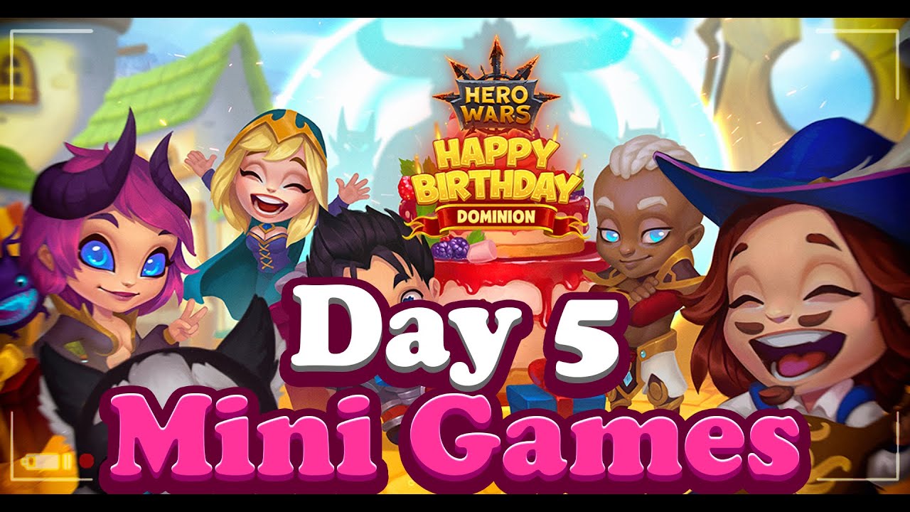 Hero Wars Mini Games Day 5 | Hero Wars Birthday Day 5 Mini Games - YouTube