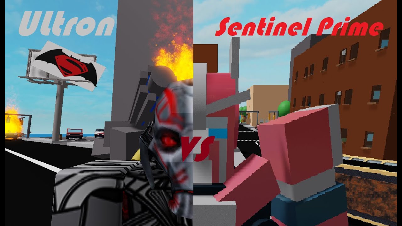 Roblox Recements: Ultron vs Sentinel Prime - YouTube