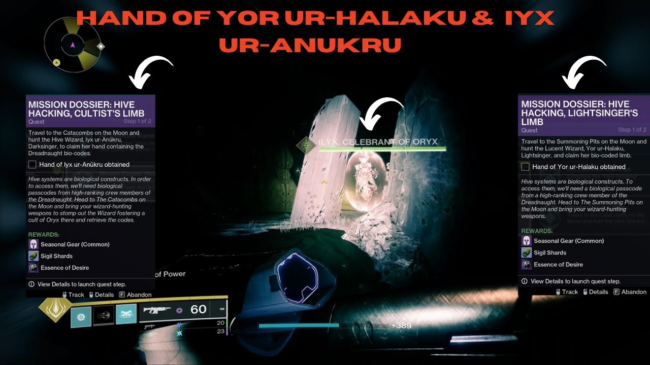 Destiny 2 - Hand of Yor Ur-Halaku Summoning Pits & Hand of Iyx Ur ...