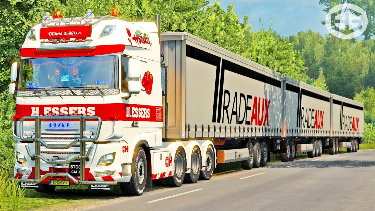 ROAD TRAIN LONG Trailer ETS2 (Euro Truck Simulator 2) - YouTube