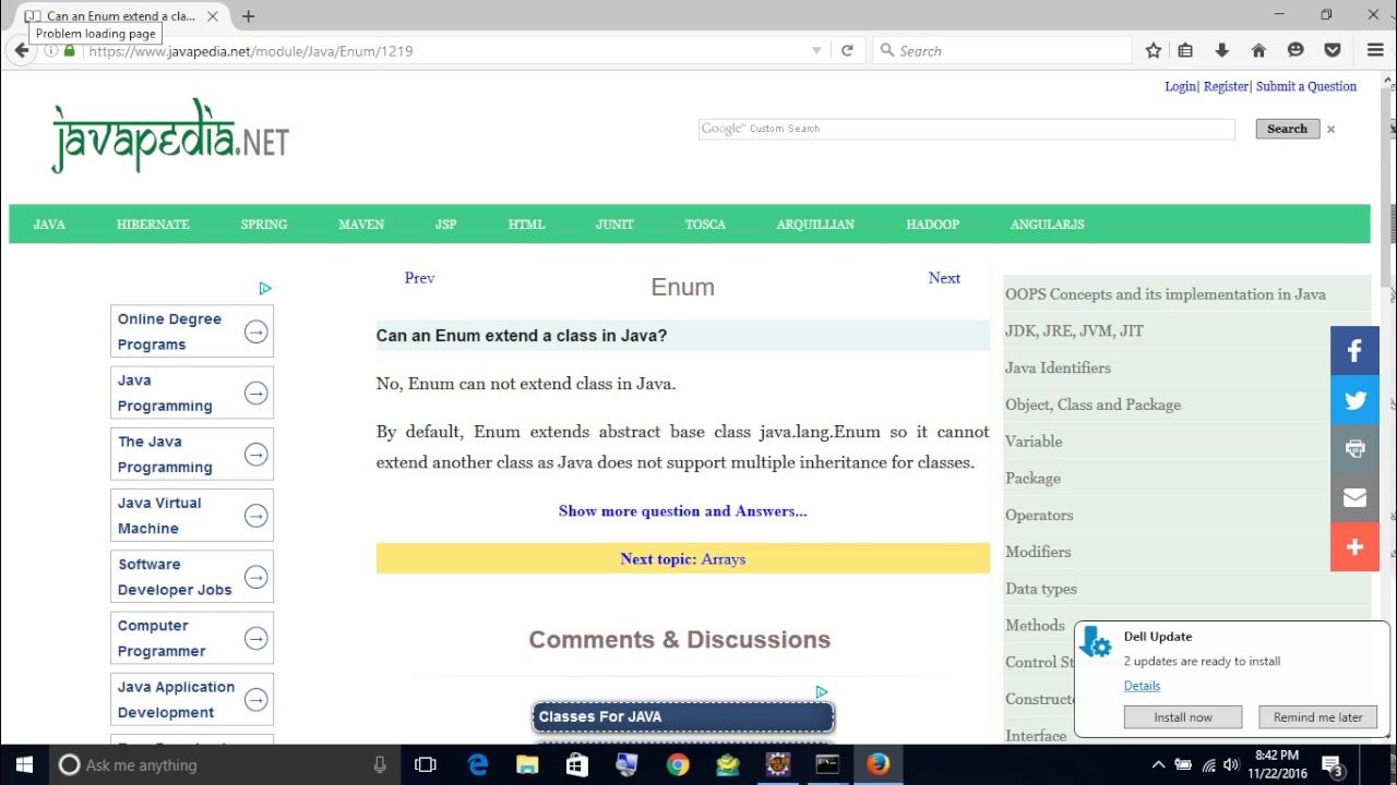 Can an Enum extend a class in Java? | javapedia.net - YouTube