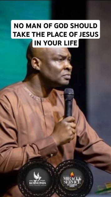 No Man of God should take the place of Jesus in your life.- Apostle ...