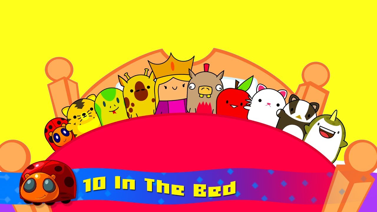 10 In The Bed - Nursery Rhymes For Kids - JellyBug - YouTube
