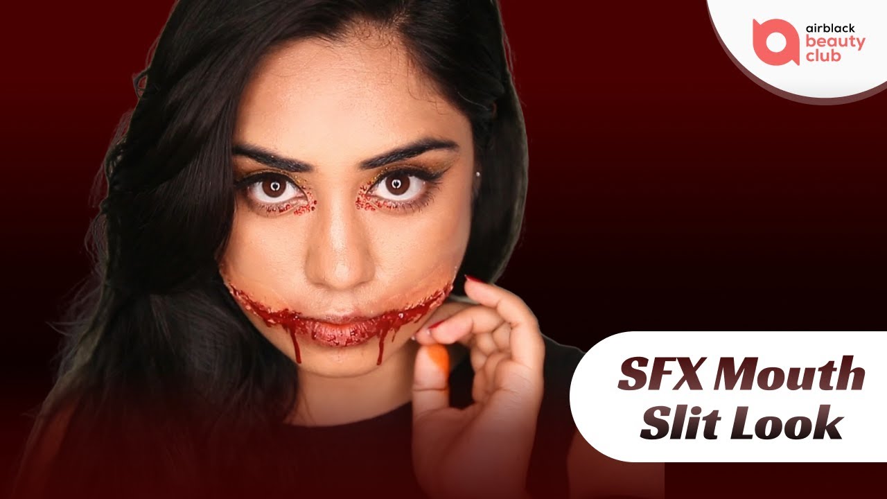 SFX Mouth Slit Look I Step By Step - YouTube
