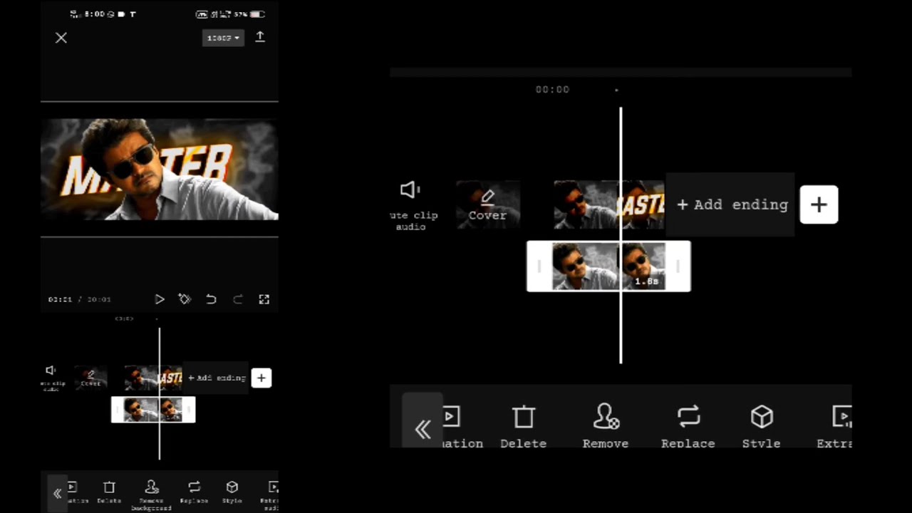 HOW TO MAKE TEXT BEHIND A CHARACTER IN CAP CUT AND ALIGHT MOTION - YouTube